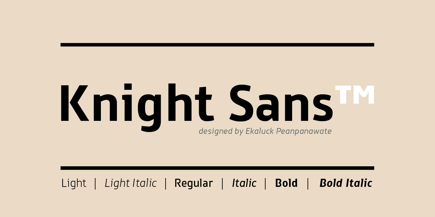 Knight Sans Font